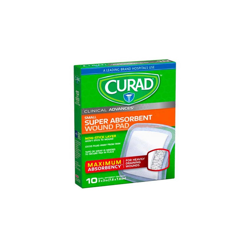 Clinical Advances Super Absorbent Small Wound Pads Box of 10 | Skin Society