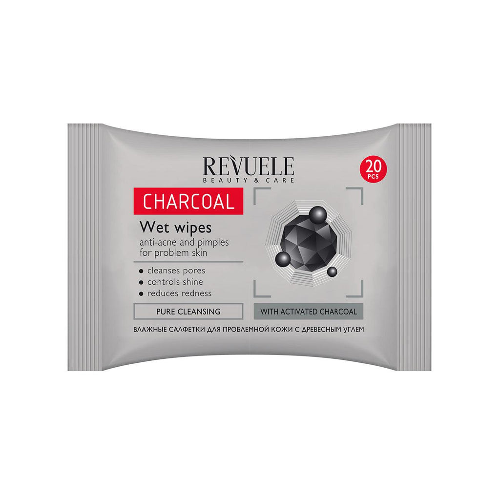 Wet Wipes Charcoal Anti-Acne And Pimples For Problem Skin - Pack of 20 ...